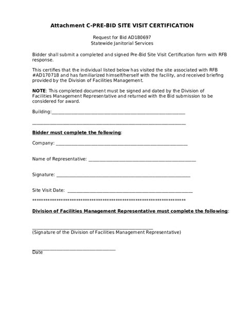 Attachment 1 Bidder Certification Sheet This Doc Template Pdffiller