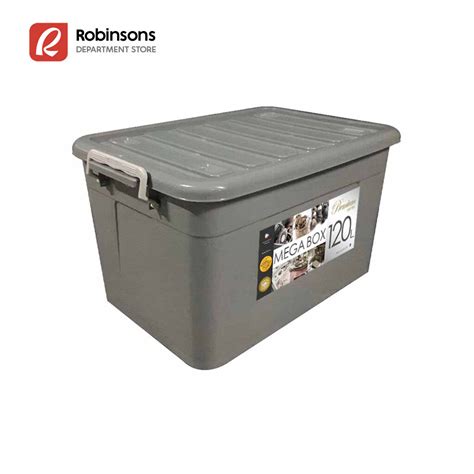 Megabox Storage Box Medium Gray 120l Lazada