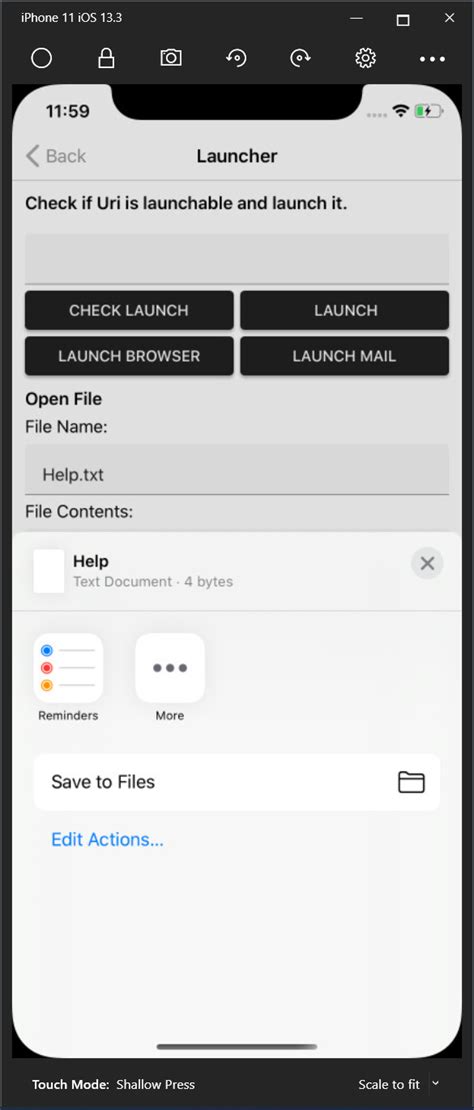 Bug IOS Launcher OpenAsync Doesn T Actually Open The File Issue Xamarin Essentials