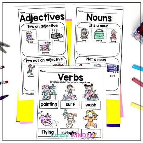 How To Teach Nouns Verbs And Adjectives In K 2 Without Losing Your