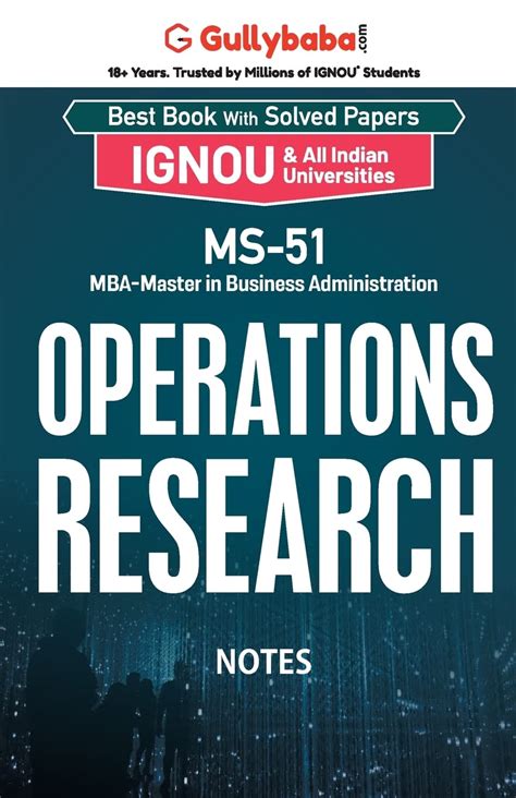 buy gullybaba ignou mba ms 2nd sem ms 51 operations research in