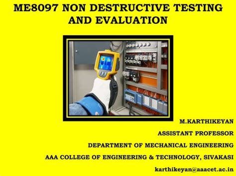 Infrared Thermography Nondestructive Testing And Evaluation In