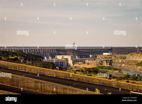 Gate Ramps At The Paraguayan Brazilian Itaipu Hydroelectric Power Plant