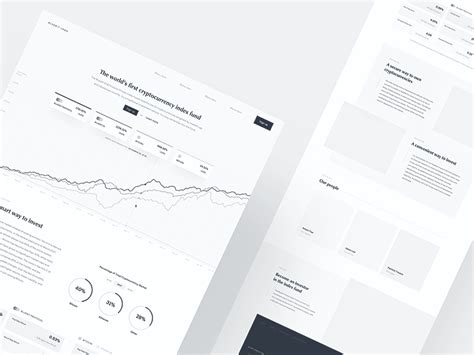 Crypto Fintech Wireframes Wireframe Fintech Web Design