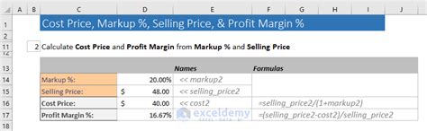 Excel Formula To Add Percentage Markup With Calculator Exceldemy