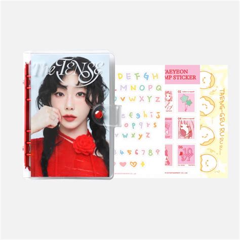 TAEYEON THE TENSE OFFICIAL CONCERT MD PHOTOCARD BINDER STICKER SET