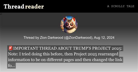 Thread By ZionDarkwood On Thread Reader App Thread Reader App