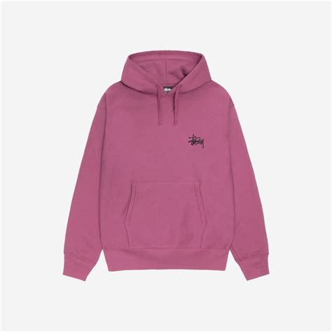 스투시 베이직 스투시 후드 베리 2024 Stussy Kream