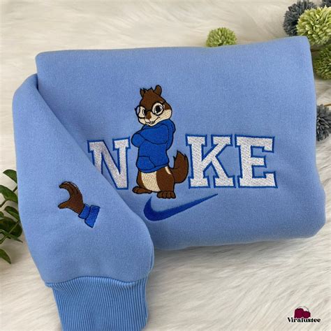 Cute The Chipmunks Simon And Jeanette Couple Nike Embroidered