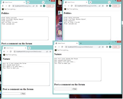 Solved Create A Multi User Chat Web Application Using