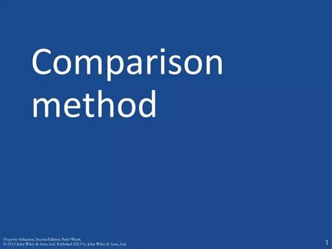 Ppt Comparison Method Powerpoint Presentation Free Download Id 4445100