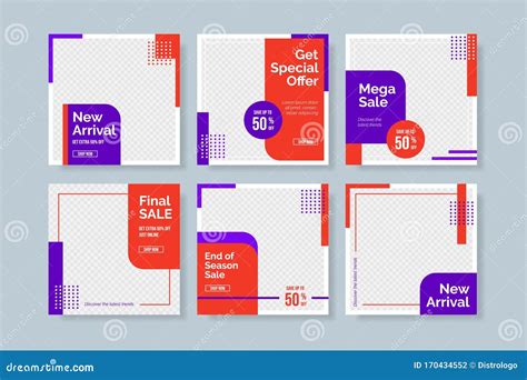 Creative Minimalist Social Media Post Template Simple Banner Sale