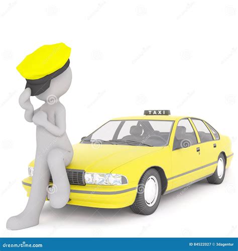 Taxi Driver Waiting For Clients Stock Illustration Illustration Of