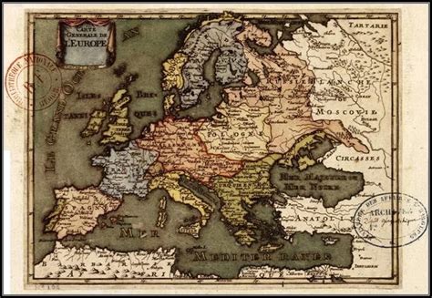Circassian Roots On Twitter General Map Of Europe With Circassia 1705