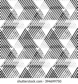 Vector Seamless Geometric Pattern Striped Triangles Stock Vector Royalty Free