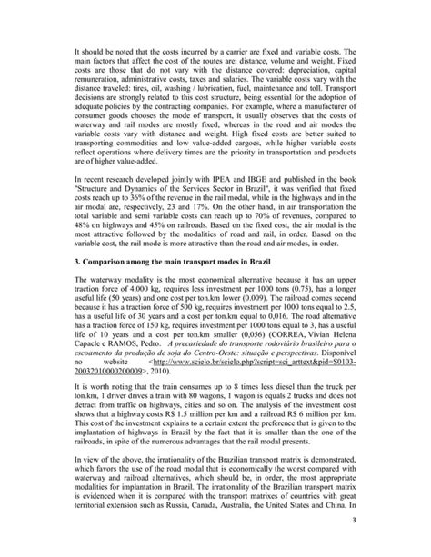 The Transportation Matrix Required To Brazil Pdf
