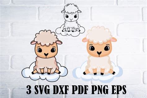 Sheep Svg Dxf Png Clipart Graphic By Anny White · Creative Fabrica