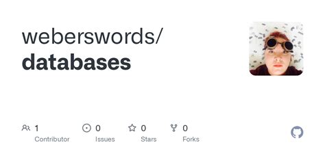 Github Weberswords Databases