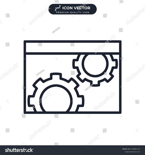 Development Icon Symbol Template Graphic Web Stock Vector Royalty Free
