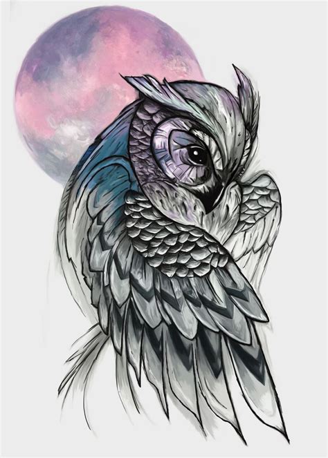 Owl Tattoo Drawings Owls Drawing Bird Drawings Cartoon Drawings Porn