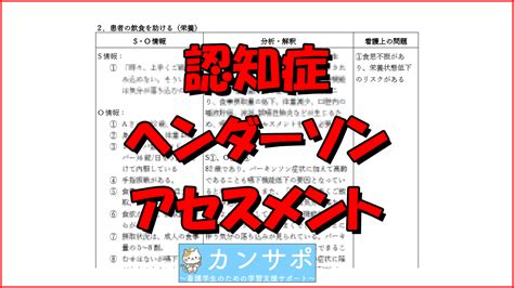 認知症患者 ヘンダーソン アセスメント【看護過程】 看護学生宿題代行サービス