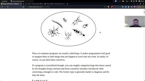 კვირა 8 ლექცია 1 Bugs And Errors ოთოს ბუთქემფი Youtube