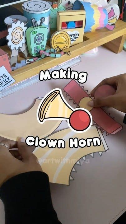 Making Looeys Trinket 🎈 Clown Horn Papercraft Dandysworld Looey