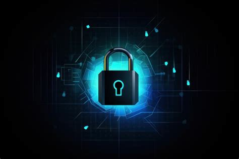 Premium Ai Image Cybersecurity And Data Privacy Protection Concept Lock Generative Ai