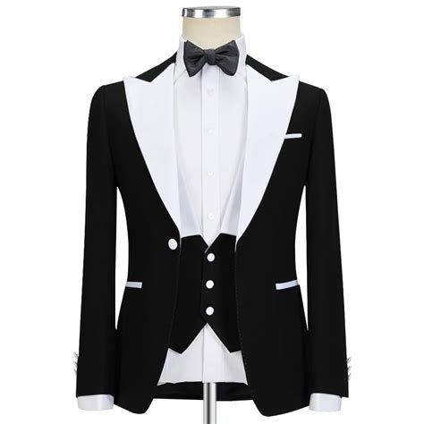 Custom Black And White Tuxedo Andre Emilio