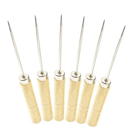 Monyance Slotted Quilling Paper Tool 10pcs Wooden Handle Scriber Needle Modelling And Slotted