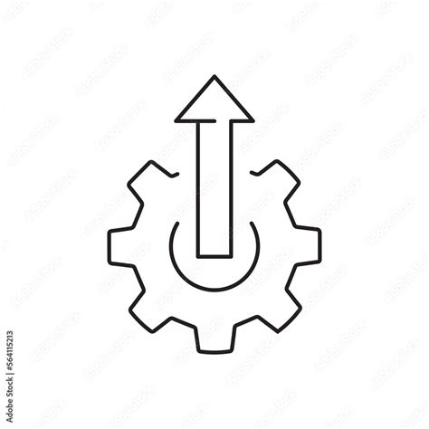 System Upgrade Icon Gear With Arrow Update Process Install Software