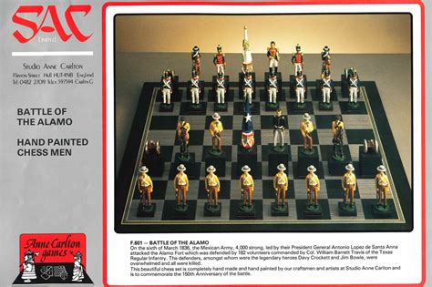 150th Anniversary Chess Set The Alamo