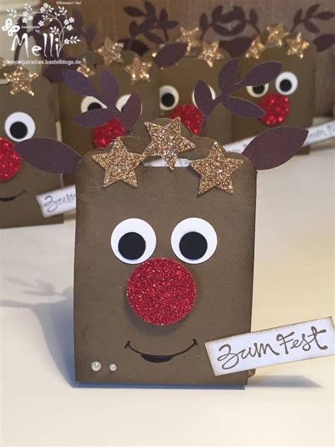 Basteln weihnachten Weihnachtszeit basteln Geschenktüten weihnachten