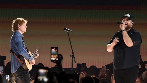 Ed Sheeran Luke Combs Join Forces For Rare Rendition Of Life Goes On IHeart