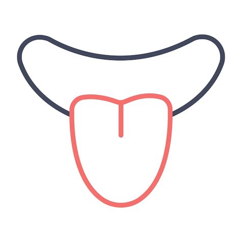Premium Vector Tongue Vector Illustration Style