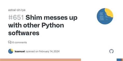 Shim Messes Up With Other Python Softwares · Issue 651 · Astral Shrye