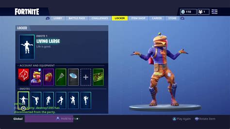 Fortnite Beef Boss Doing Living Large Youtube