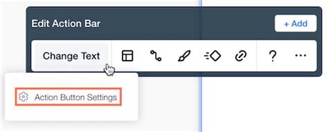 Wix Blocks Configuring Action Bars Help Center Wix Com