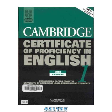 دانلود کتاب Cambridge Cpe Certificate Of Proficiency In English بلیان