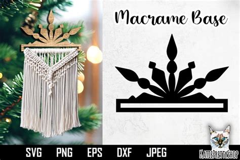 Snowflake Macrame Ornament Laser Cut Design 4577953