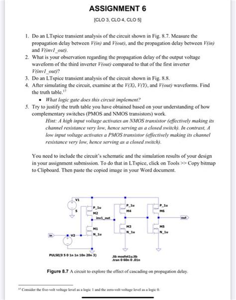 Solved Assignment 6 [clo 3 Clo 4 Clo 51 1 Do An Ltspice