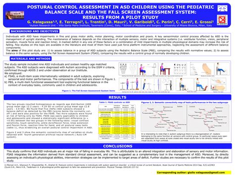 Pdf Postural Control Assessment In Asd Individuals Using The