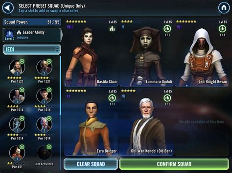 Which Jedi Team Is Better R Swgalaxyofheroes