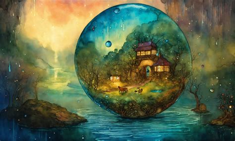 Lexica A World Of Dreams Trapped Inside A Rain Drop Dreamscape