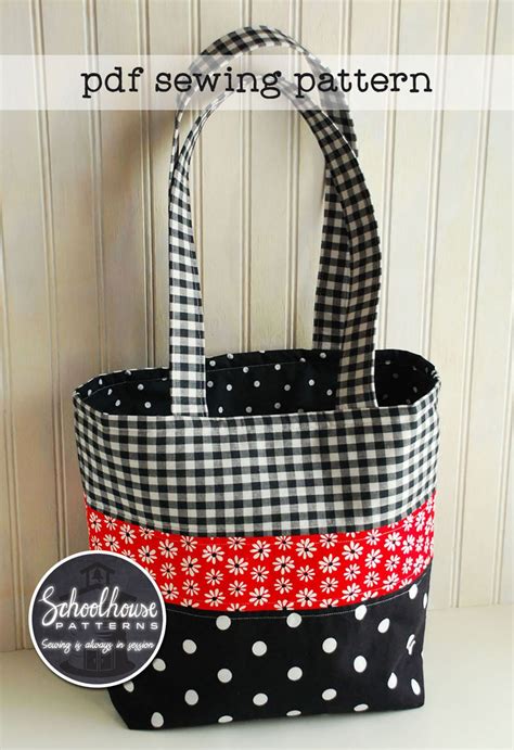 Patchwork Tote Bag PDF Sewing Pattern Perfect For Purse Or Etsy