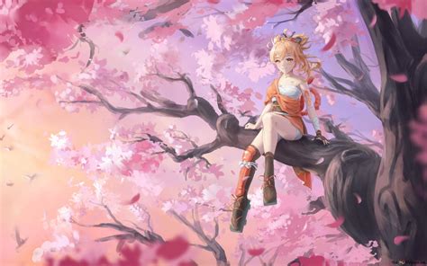 8k~2021 Naganohara Yoimiya Genshin Impact Anime Video Game Hd