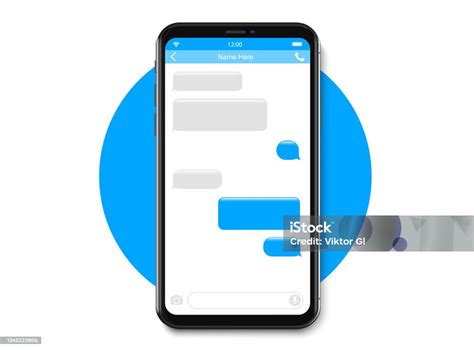 스마트 폰 채팅 Sms 템플릿 거품 메시지 클라우드에 자신의 텍스트를 배치합니다 샘플 거품을 사용하여 대화 구성 메시지에 대한 스톡 벡터 아트 및 기타 이미지 Istock