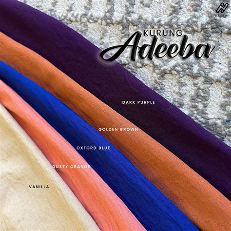 Kurung Adeeba Oxford Blue Baju Kurung Modest Fashion Online