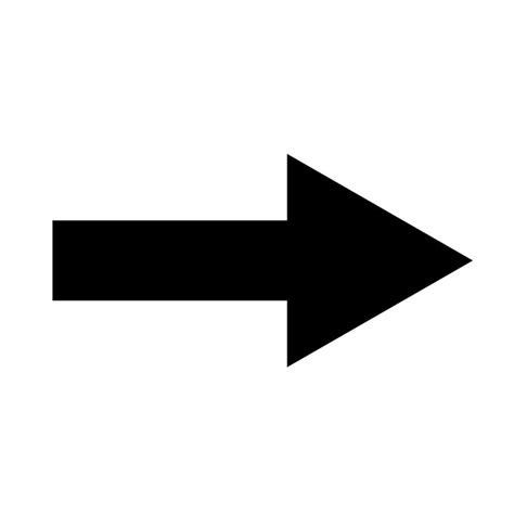 Straight Pointed Arrow Icon