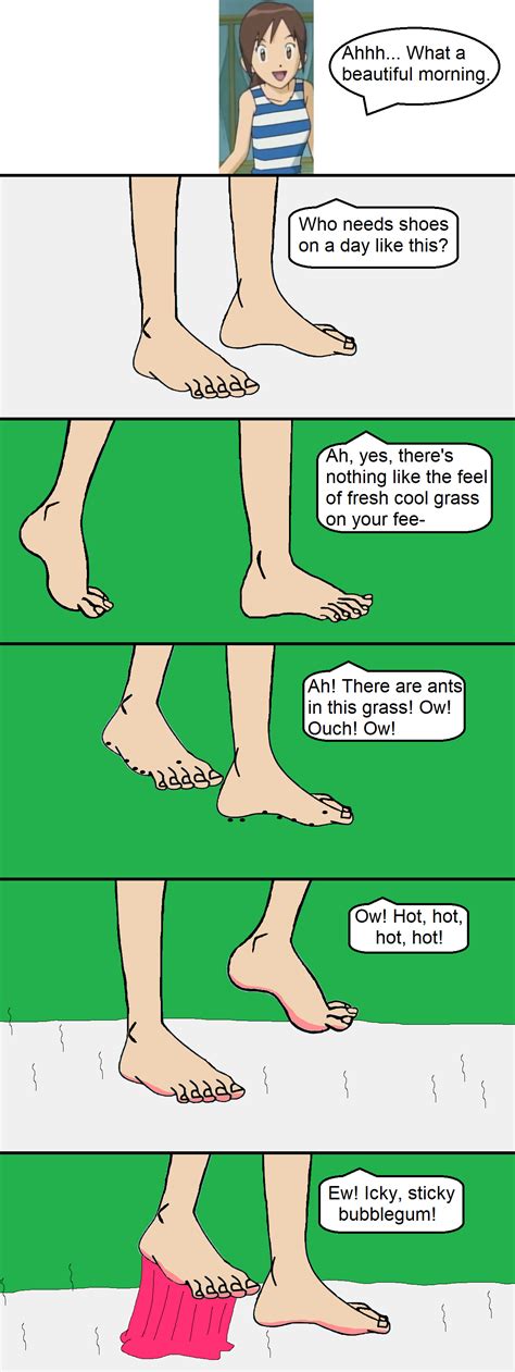 Barefoot Misfortunes For Yuuko Kamiya By Chipmunkraccoonoz On Deviantart